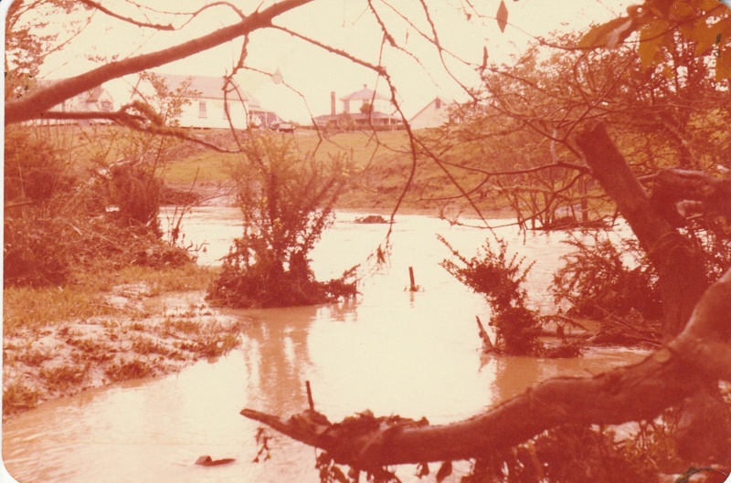 Botany Creek in flood behind Pakuranga School in Howick Colonial ...