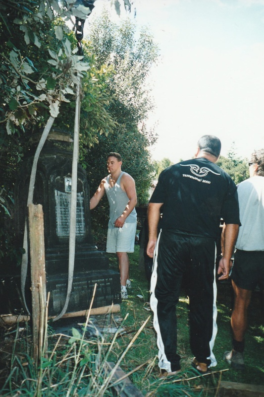 The removal of the monument to Te Wheoro from HHV which was returned to ...