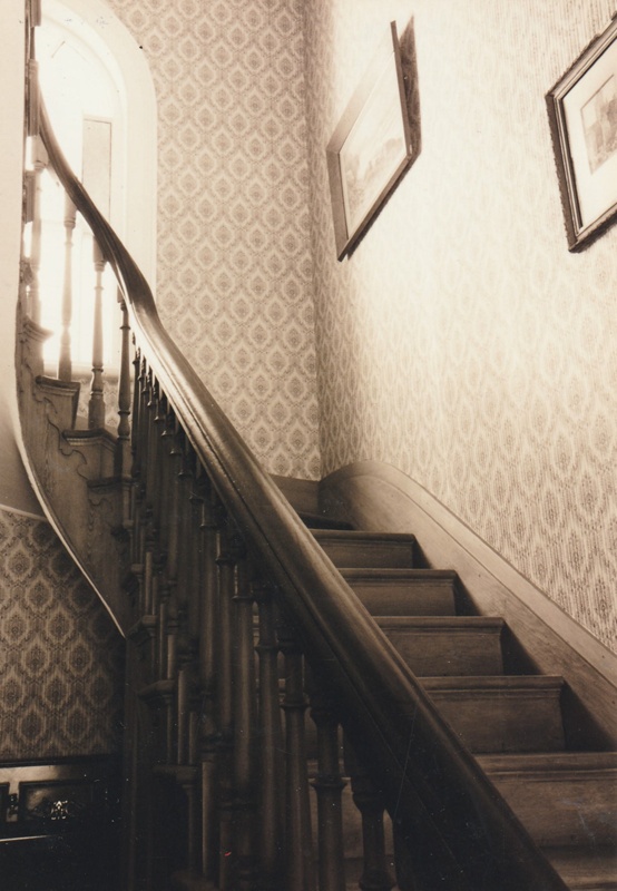 Puhinui staircase at the first site in the Howick Historical Village. A ...