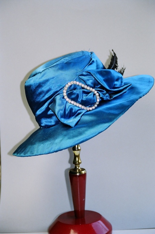 Blue Satin Hat; 2004/0032 | eHive