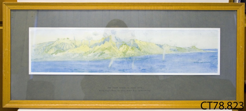 Print [The Coast North of Anzac Cove]; Moore-Jones, Horace Millichamp ...