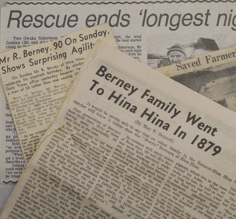 Newspaper clippings, Berney Family of Hinahina; 20th century; 2010.309 ...
