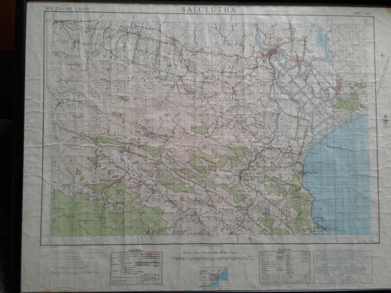 Map; New Zealand Topographical map, Balclutha, S179; Department of ...
