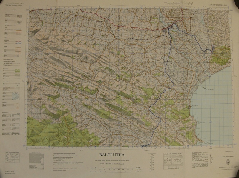 Topographical maps of The Catlins areas; NZMS; -; CT94.2055D | eHive