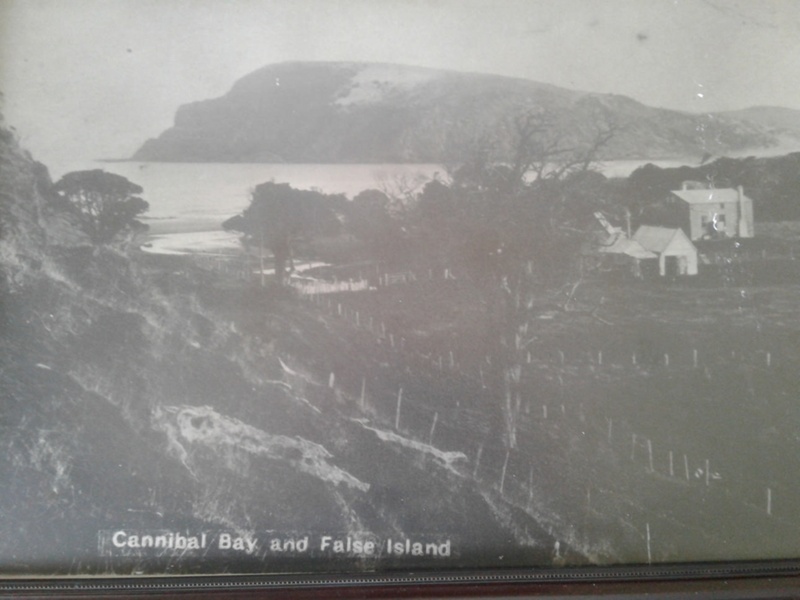 Cannibal Bay and False Island, black & white framed photo; 0000.0828 ...