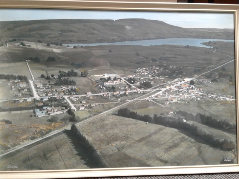 Aerial photograph, view of Owaka, 1957; Linton, D; c 1957; 0000.0842 ...