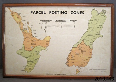 Map [Parcel Posting Zones]; Post Office; [?]; 2010.449 | eHive