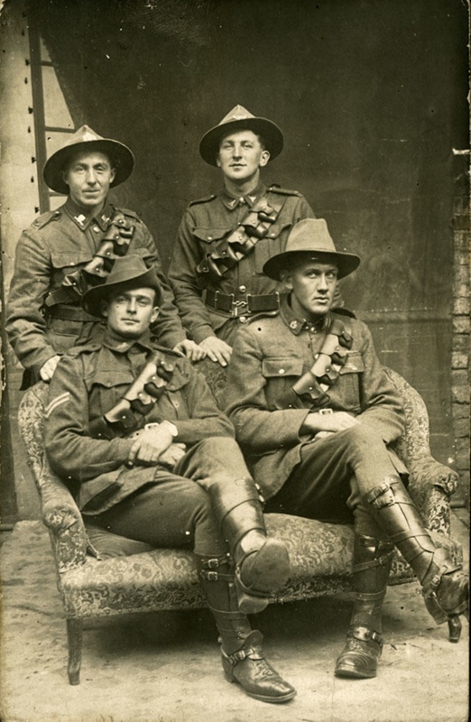 Photograph [Four soldiers]; [?]; 05.10.1916; CT3049c | eHive