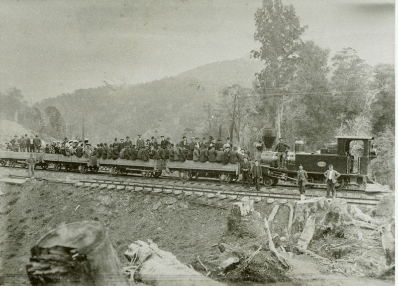 Photograph [First Passenger Train to Puketiro]; [?]; 1912; CT78.1007a.9 ...