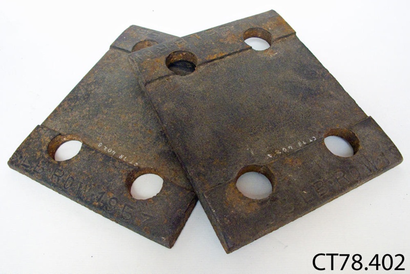 Plate, railway sleeper; CT78.402 | eHive