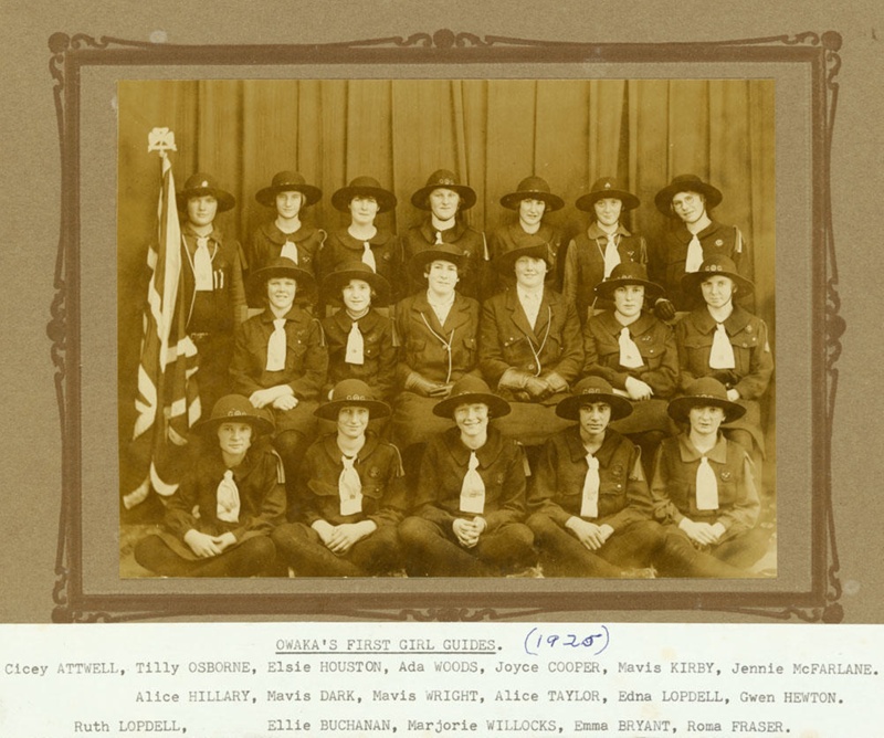 Photograph [Owaka's first Girl Guides]; [?]; 1925; CT83.1595a | eHive