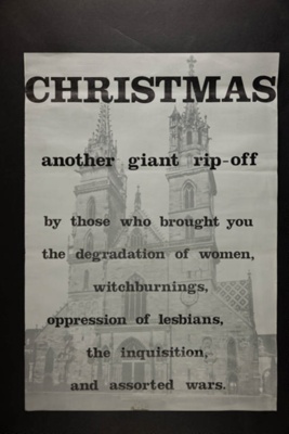 Poster, 'Christmas another giant rip-off'; 1981; 31.48_57_622 | eHive