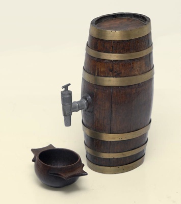 Whiskey keg and cup; B035a | eHive
