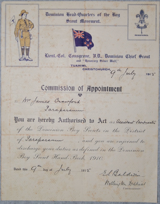 1915 Leader appointment certificate | eHive