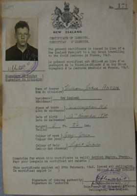 1947 Scout Identity Papers | eHive