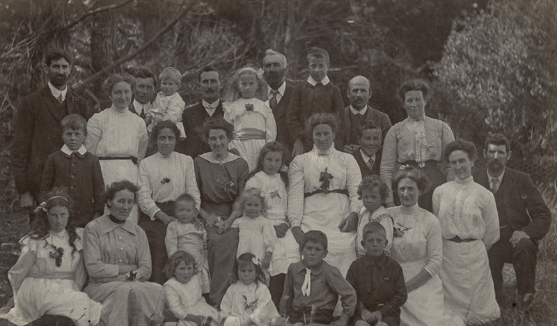 Photograph, Hall Family Reunion New Years's Day 1914; Unknown ...