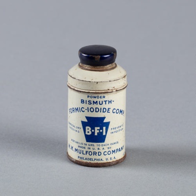 Medicine, 'B.F.I.' Powder; H.K.Mulford Company; 1940-1950; WY.0000.466 ...