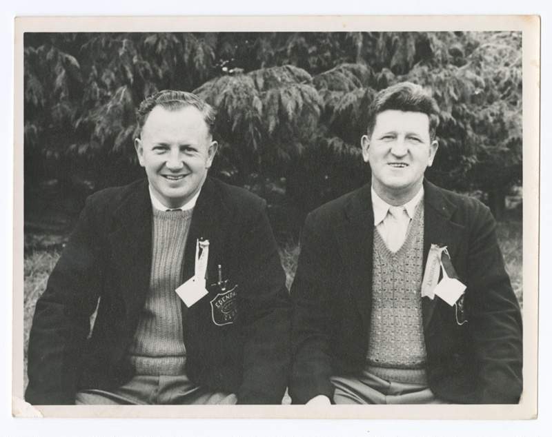 Photograph, Edendale Rugby 50th Jubilee J. Kelso, F. Shields; Warren ...