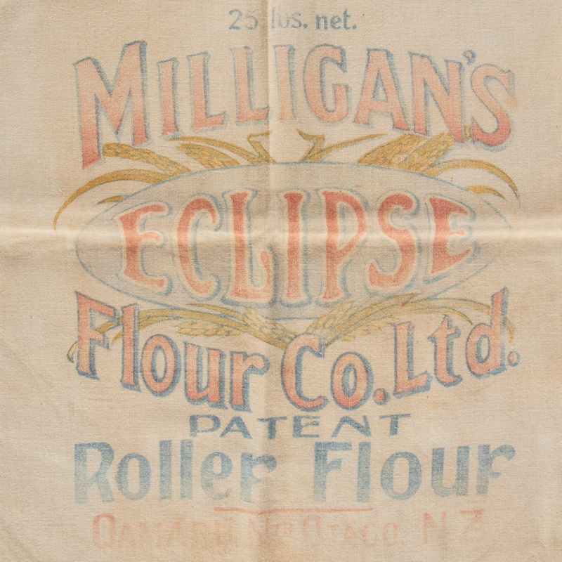 Bag, Milligan's Eclipse Roller Flour; Milligan's Flour Company; 1920 ...