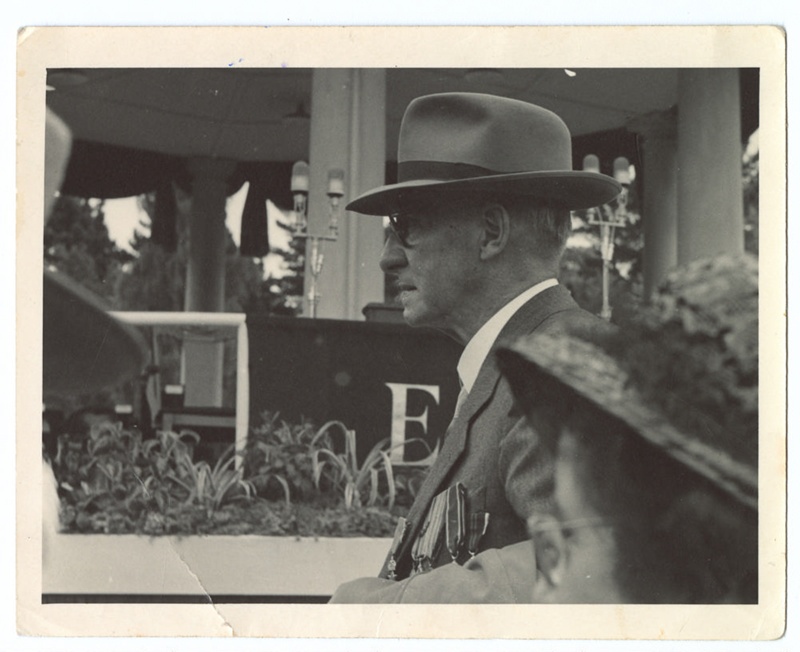 Photograph, Major Stanley Rice at Parade; Unknown photographer; 1954 ...