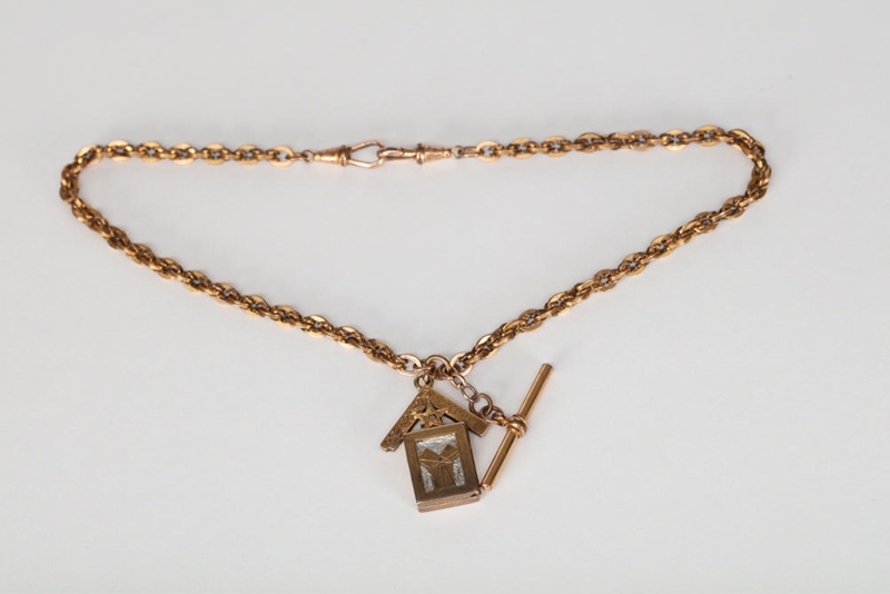 Masonic Medal, Fob Chain; Unknown maker; Unknown; WY.2015.1 | eHive