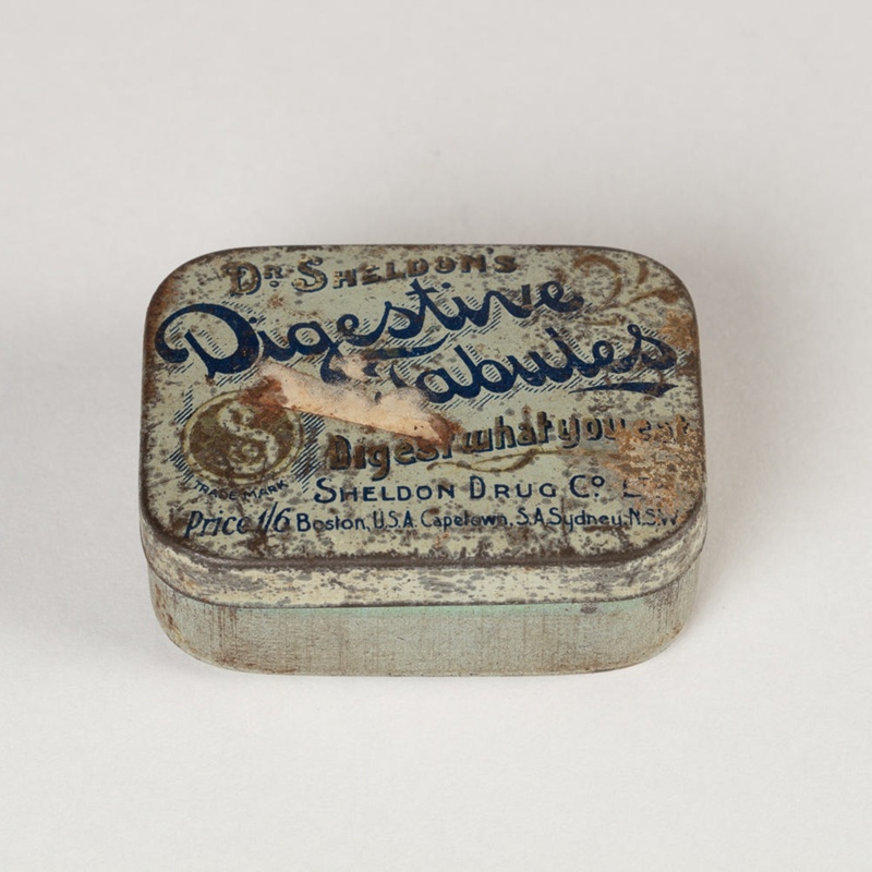 Box, Tin Pill; Sheldon Drug Company; 1910-1920; WY.0000.562 | eHive