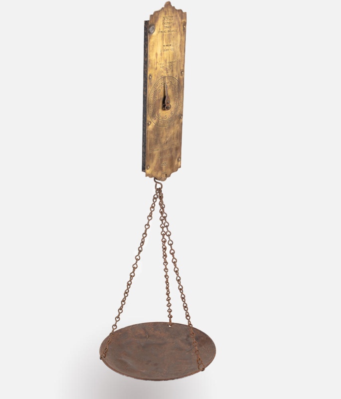 Scales, Spring Balance with Tray; Salter Housewares; 1910-1936; WY.1989 ...