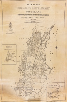 Map, Plan of Edendale settlement, Southland; Department of Lands and ...