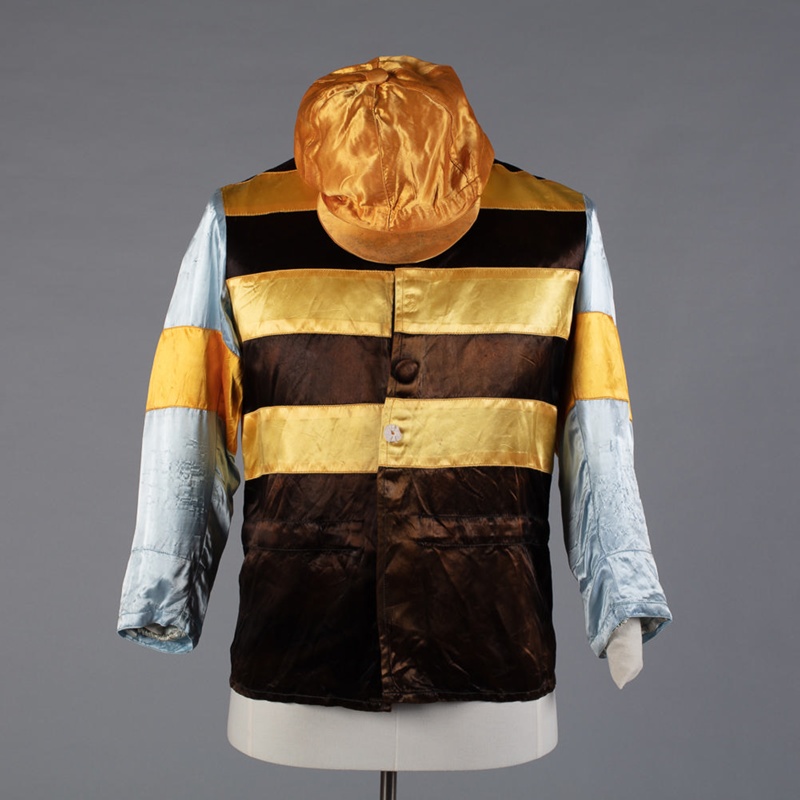 Racing Silks, Gold Brown Stripe; Genge Court's; 1960-1970; WY.0000.735 ...