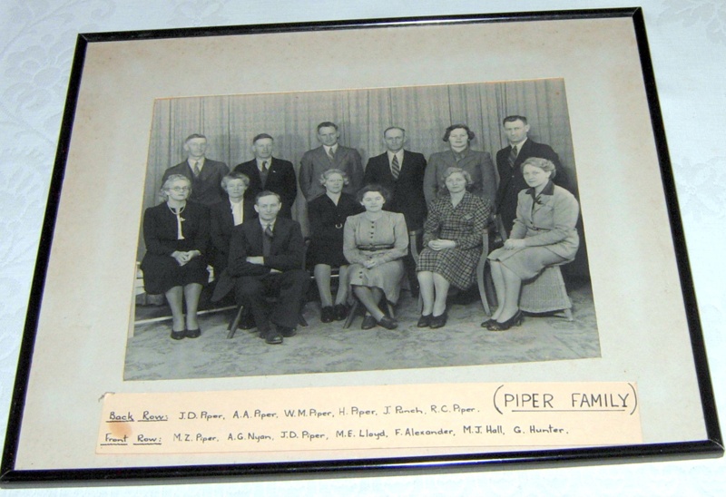 Framed Photo - Piper Family; 1981-1177-1 | eHive