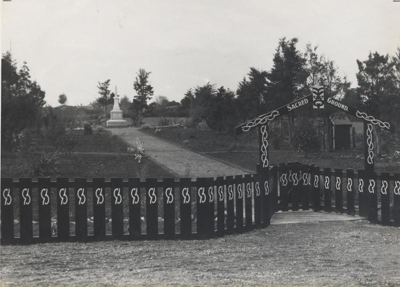 Māori Cemetery, Point Bush; H M Christie; c. 1936; P1131 | eHive