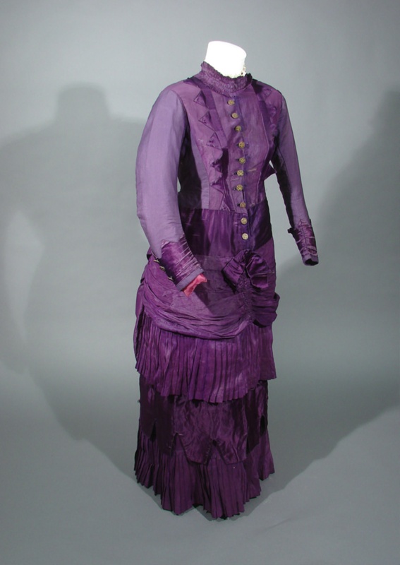 Wedding dress; purple, 1883; 1980/117/1 | eHive