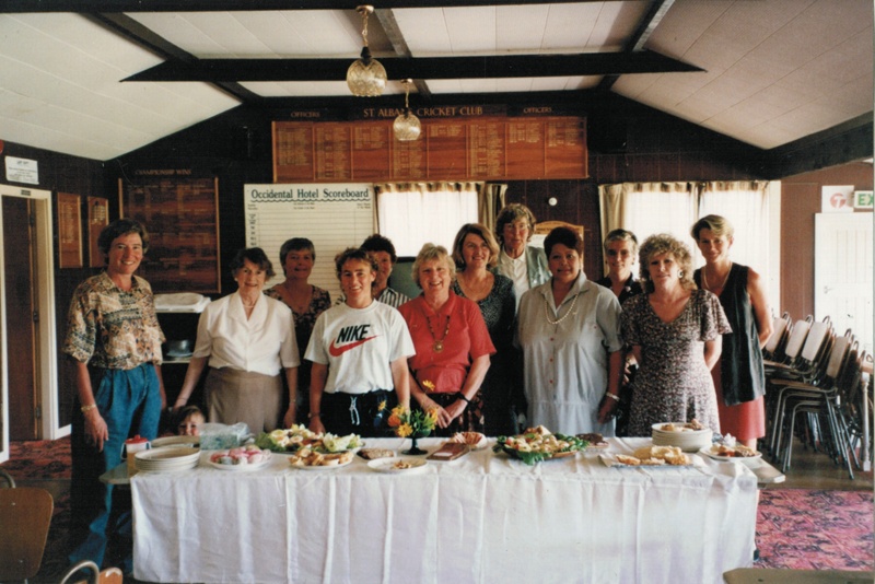 Photograph of the Silver Ferns Club members in Christchurch, 1996; New ...