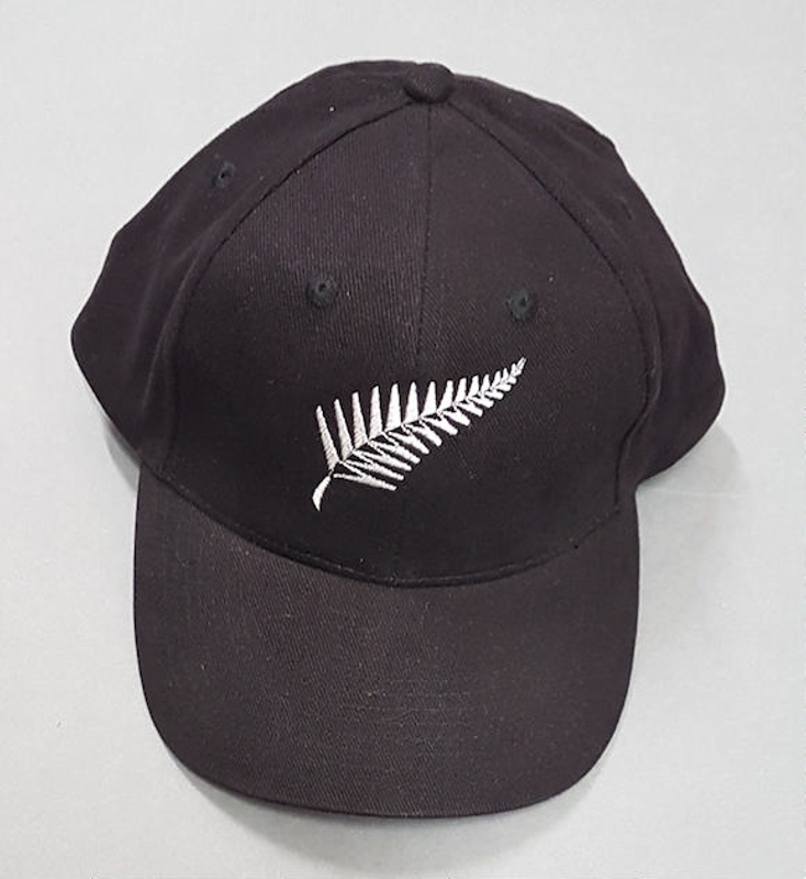 Cap: New Zealand Black-coloured Cap with white fern (2002/3); 2006.50.9 ...
