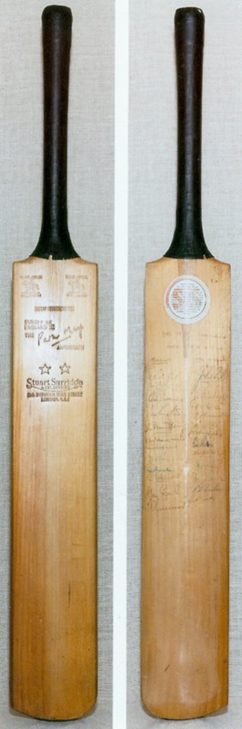 Cricket Bat: Stuart Surridge "Peter May" Autograph Bat signed by the ...