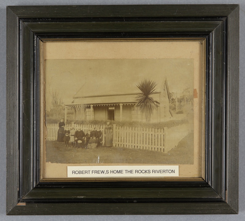 Framed photograph, Robert Frew and family; Unknown photographer; 1880 ...