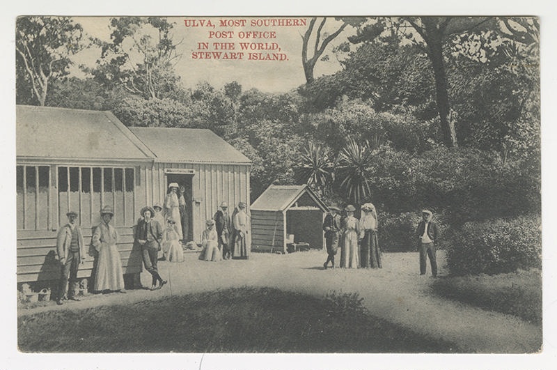 Photographic postcard, Ulva, Most Southern Post Office In The World ...