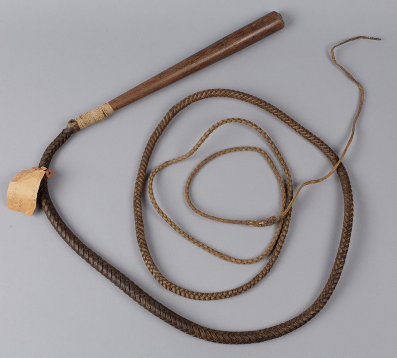 Whip, Stock, Leather; Unknown maker; 1880; RI.W2002.929 | eHive