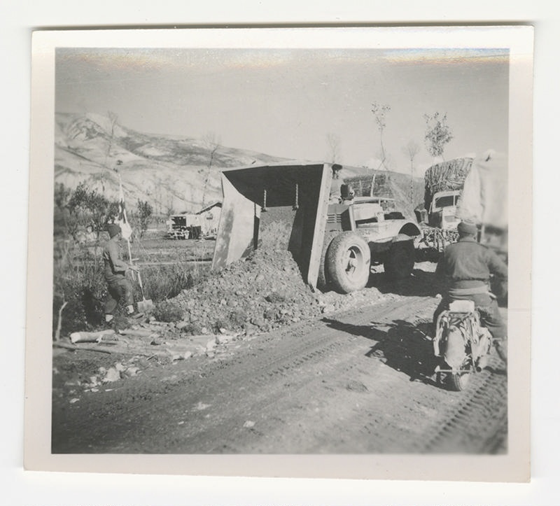Photograph, A road gang, Italy 1944.; Unknown photographer; 1940s; RI ...