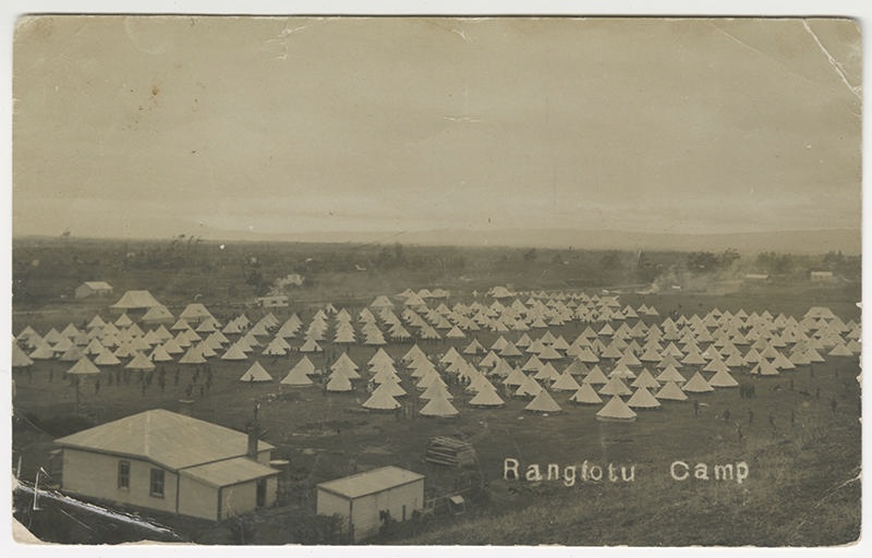 Photograph, Rongiotu Military Camp; Unknown photographer; 1914-1918; RI ...