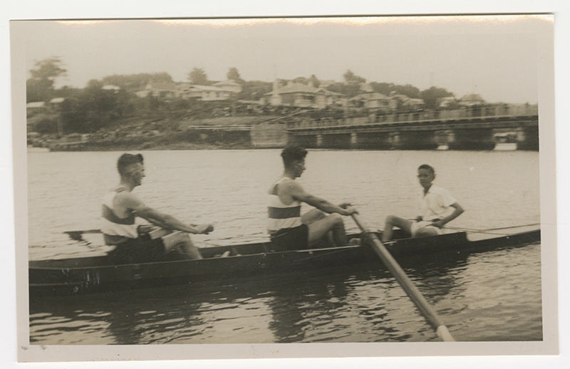 Photograph, Rowers & coxswain.; Unknown photographer; 1940's; RI.P196 ...