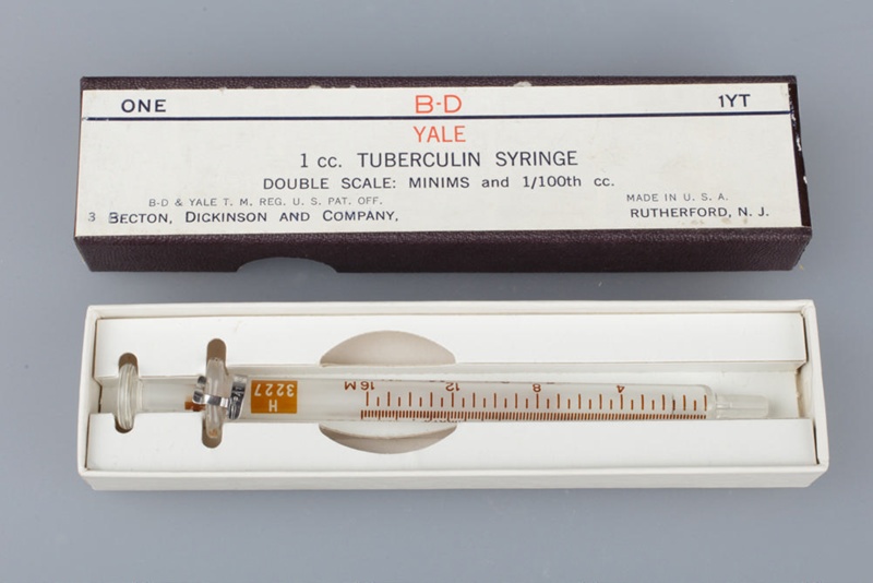 Syringe, Tuberculin, 1cc; Becton, Dickinson & Co.; 1930-1960; RI.0000. ...