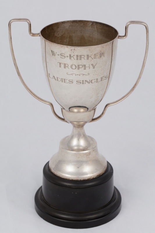 Trophy, Cup, W. S. Kirker Trophy Ladies Singles 1969-1984; Unknown ...
