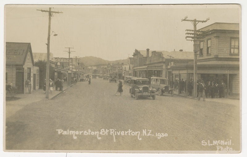 Photograph, Palmerston Street, Riverton Aparima; McNeil, Stewart Leslie ...