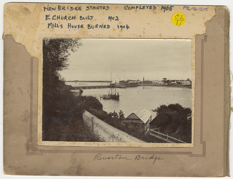 Photograph, View across the Bay and Riverton Bridge; Unknown maker ...