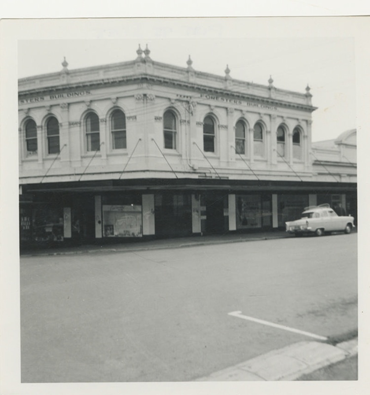 Photograph, Foresters Building; Unknown maker; 1950-1960; RI.P135.95. ...