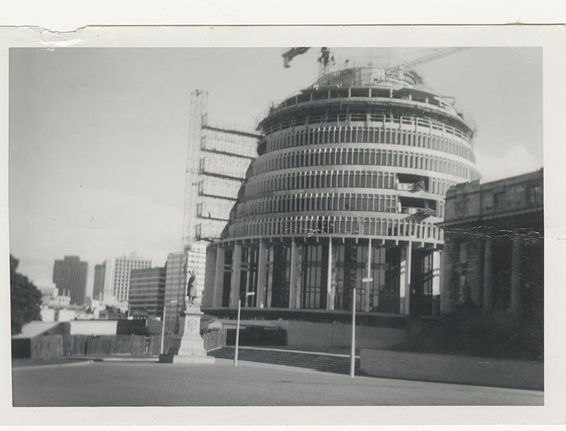 Photograph, Parliament Buildings NZ (Beehive); Unknown photographer ...