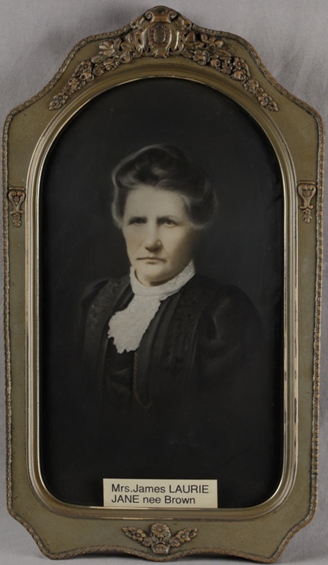 Framed photograph, Portrait of Jane Laurie; Unknown photographer; 1900 ...