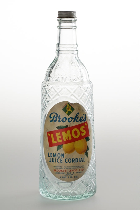 Bottle, Glass, Cordial; Brooke's Lemos Ltd.; 1940-1950; RI.W2001.705 ...