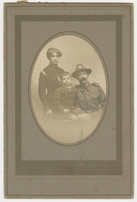 Photograph, World War One Soldier and family; Wootton, Samuel Eli; 1914 ...